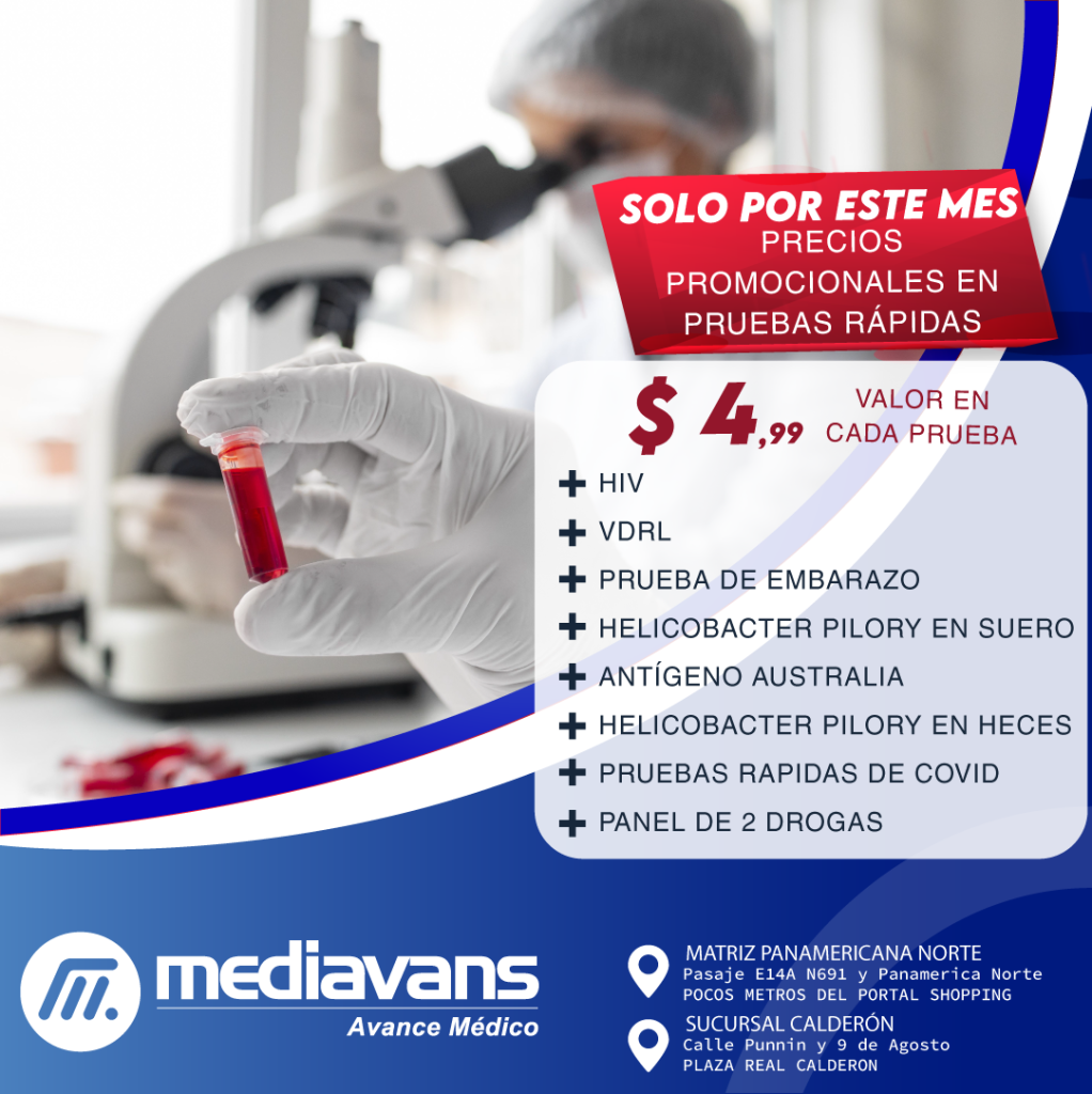 Promoción pruebas rápidas – Avance Medico Mediavans